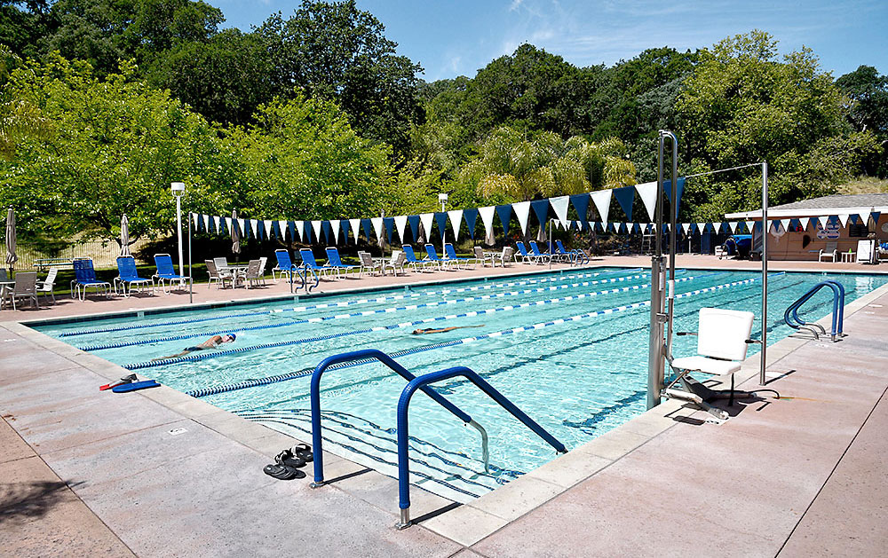 Pools at the Bay area's 55+ senior living community.